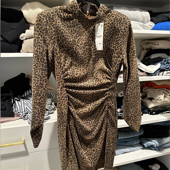 Zara | Dresses | Nwt Zara Leopard Mini Dress | Poshmark